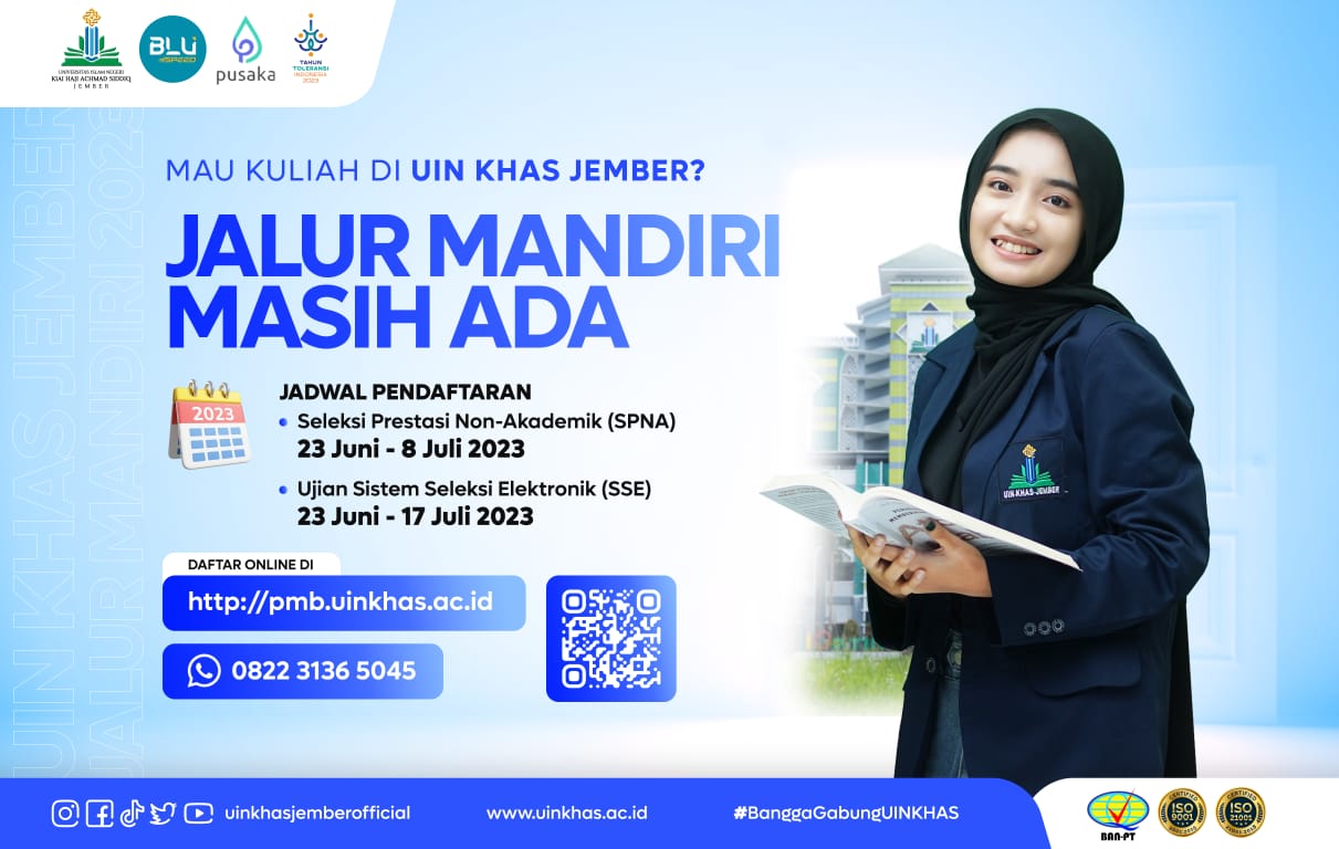 Belum Lolos UM-PTKIN, Jangan Berkecil Hati! Masih Ada Jalur Mandiri UIN KHAS Jember ...