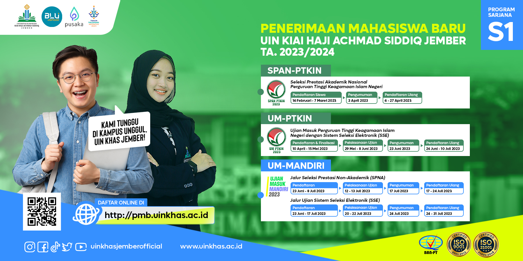 PMB UIN KHAS Jember Dibuka, Simak Jadwalnya! | Universitas Islam Negeri ...